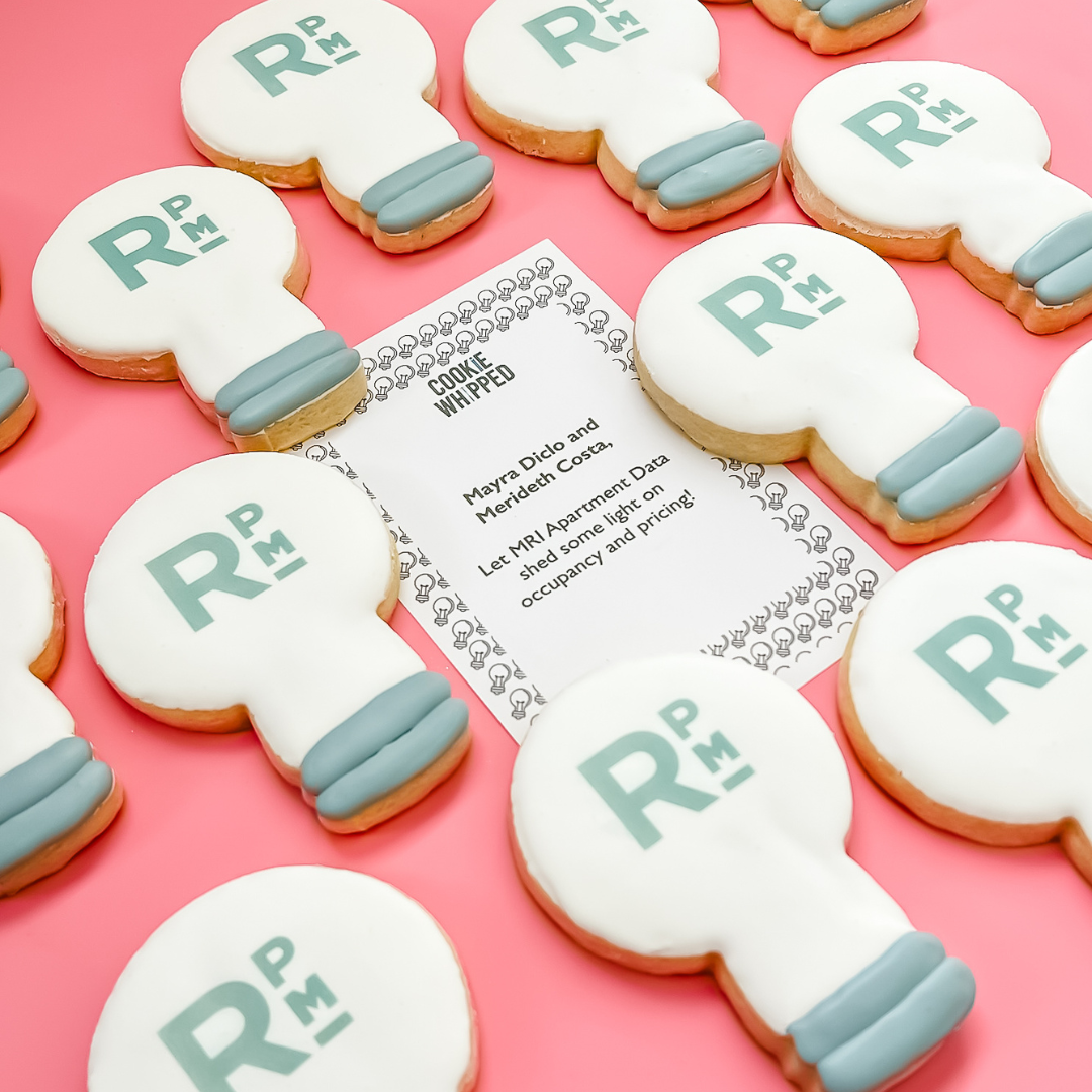 Custom Light Bulb Logo Cookies – Branded Corporate Treats – Cookie Whipped
