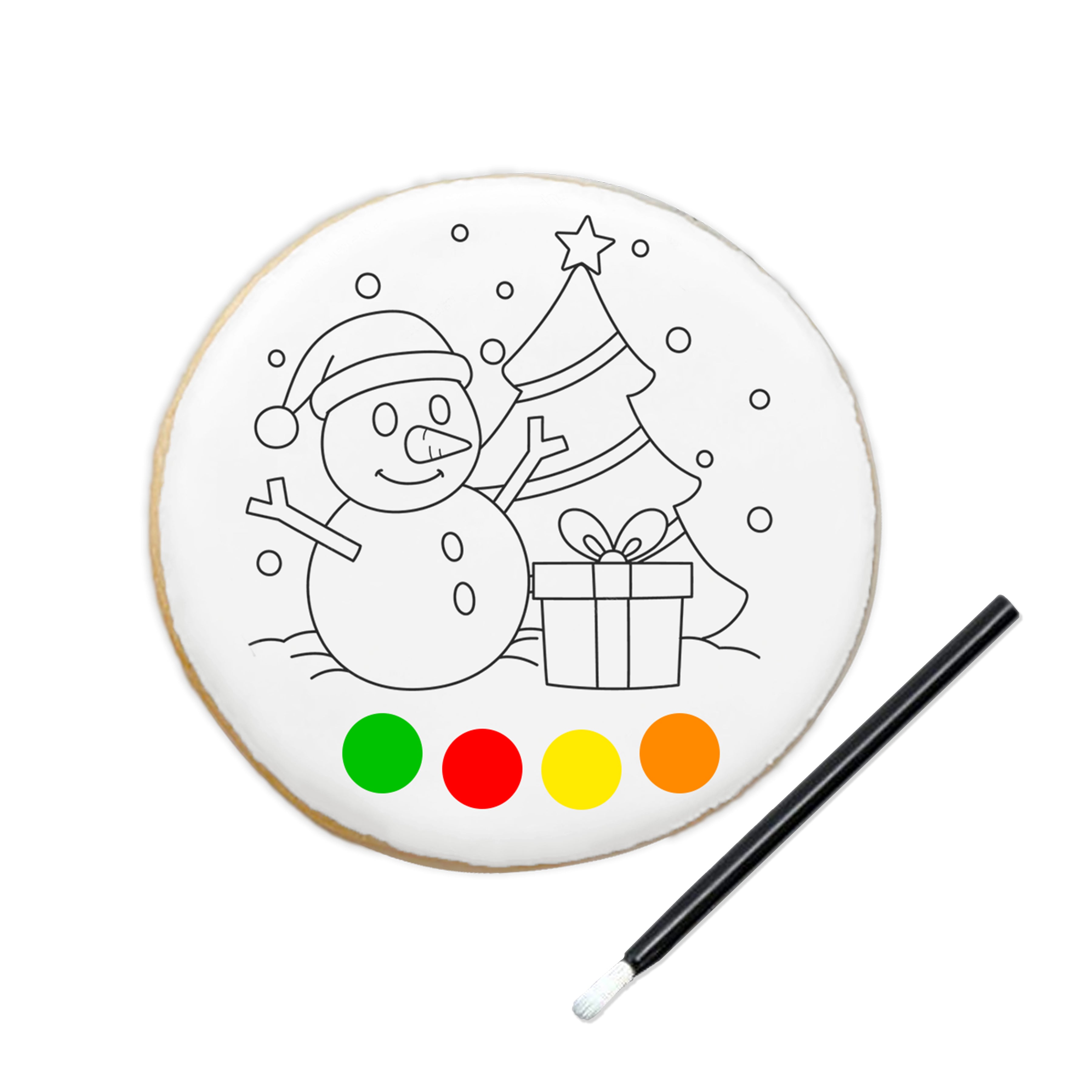 Christmas Paint-Your-Own Sugar Cookies Circles – Cookie Whipped
